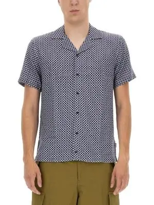 Orlebar Brown V-neck Button Front Shirt - Blue