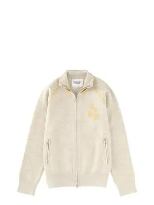 MARANT ETOILE MARANT ÉTOILE Zip-Front Knit Track Jacket Grey