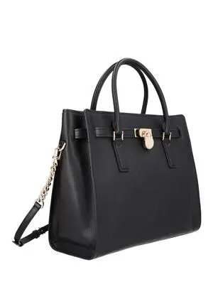 Michael Kors Hamilton Moderne Large Leather Satchel - Black
