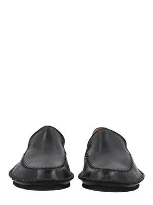 Premiata Structured Calf Leather Loafers - Black