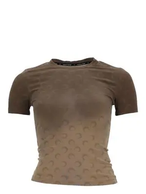 MARINE SERRE Moon Print T-shirt - Beige