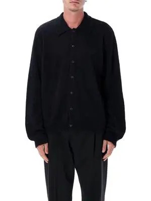 Our Legacy Premium Alpaca-wool Blend Button-up Sweater - Nero