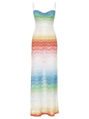 Missoni Long Shaded Lamé Viscose Dress - Multicolour