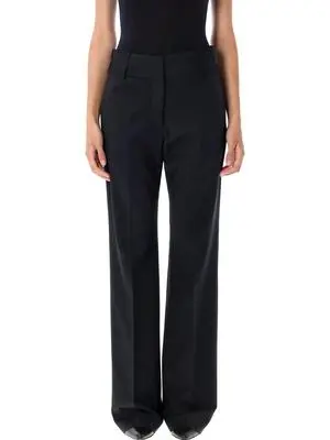 Remain Birger Christensen Double-waistband Wool-blend Tailored Trousers - Nero