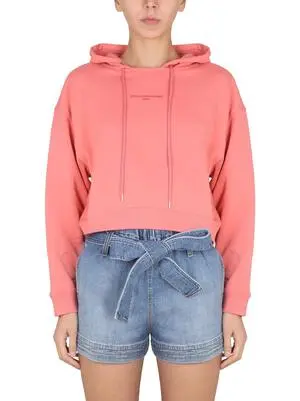 Stella McCartney Logo Print Drawstring Hoodie - Pink