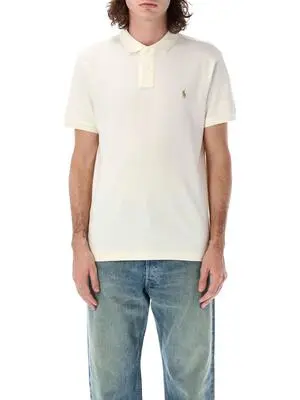 Polo Ralph Lauren Classic Cotton Piqué Polo In Large Size - White