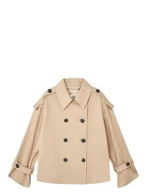 BY MALENE BIRGER Alisandra Double-breasted Trench Jacket - Warm Sand