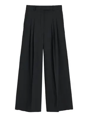 BY MALENE BIRGER Taalia Wide-leg Tailored Trousers - Black