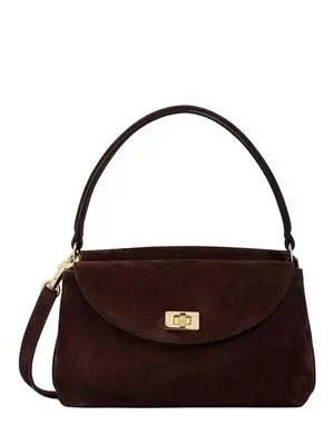 Sandro Le Mini Grand Bazaar Suede Bag - Brown