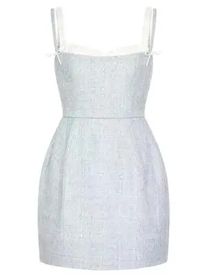 ATOIR Atoir Crystal Embellished Mini Dress Blue