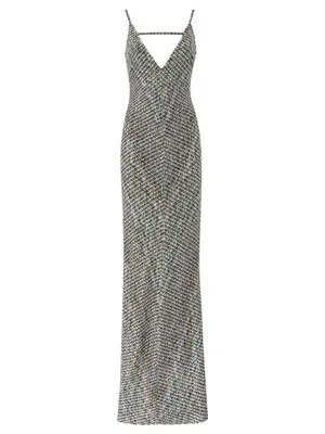 Missoni Long Dress With V-neckline And Open Back - Multicoloured