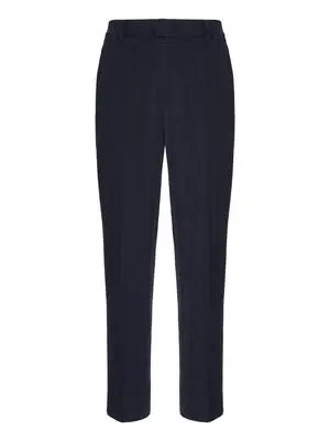Missoni Straight Leg Trousers With Zigzag Pattern - Blue
