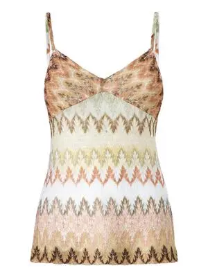 Missoni Zig Zag Lace Tank Top - Multicoloured