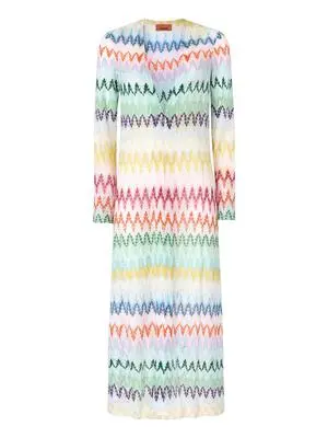 Missoni Long Zig Zag Lace Cardigan - Multicoloured