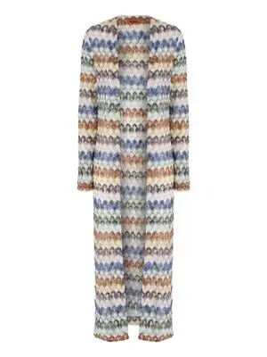 Missoni Long Viscose Lamé Cardigan - Multicoloured