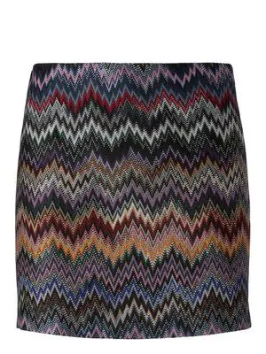 MISSONI Missoni Zigzag Snake Motif Mini Skirt