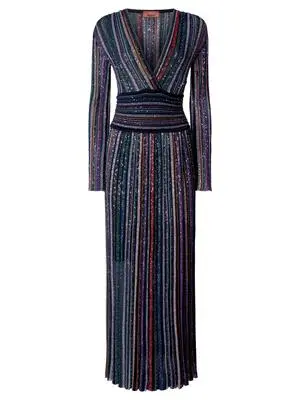 Missoni Long Dress With Sequin Embellishment - Multicoloured