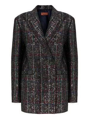 Missoni Double Breasted Blazer With Check Pattern - Multicoloured