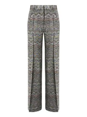 Missoni Tailored Viscose Lamé Trousers With Sequins - Multicoloured