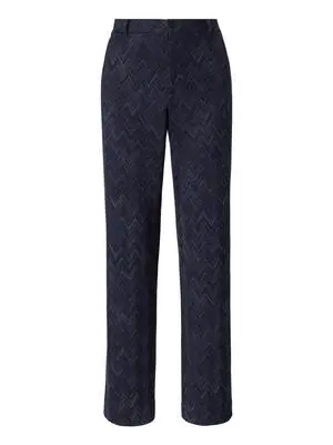 Missoni Striped Zig Zag Knit Trousers - Multicoloured