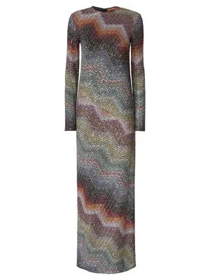 Missoni Zigzag Knit Sequin Maxi Dress - Multicoloured