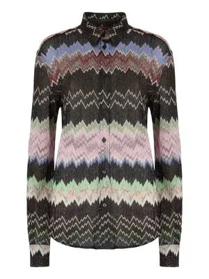 Missoni Viscose Lamé Shirt With Snake Motif - Multicoloured