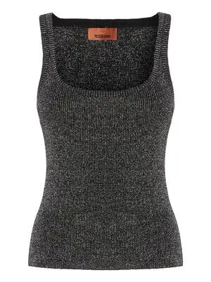 Missoni Viscose And Lamé Blend Tank Top - Silver