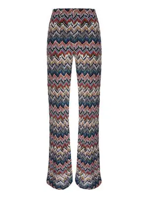 Missoni Palazzo Pants In Embroidered Lace - Multicoloured
