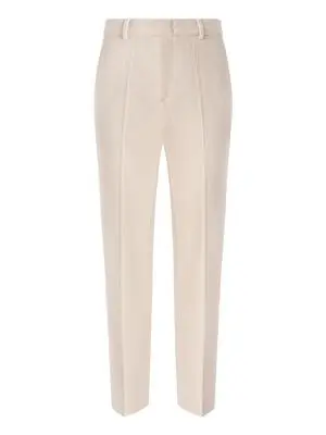 Missoni Tone-on-tone Zigzag Pattern Trousers - Beige