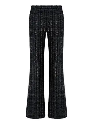 Missoni Tailored Check And Wave Pattern Trousers - Blue
