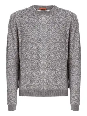 Missoni Cashmere Zigzag Pullover - Grey