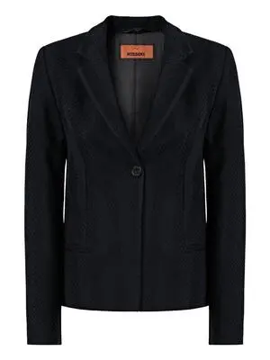 Missoni Tone-on-tone Zigzag Blazer - Black