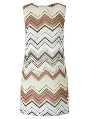 Missoni Sleeveless Chevron Mini Dress - Multicoloured