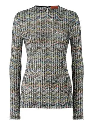 Missoni Sequined Blend Long Sleeve Sweater - Multicoloured