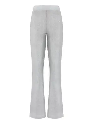 Missoni Lamé Fabric Flare Trousers - Light Blue