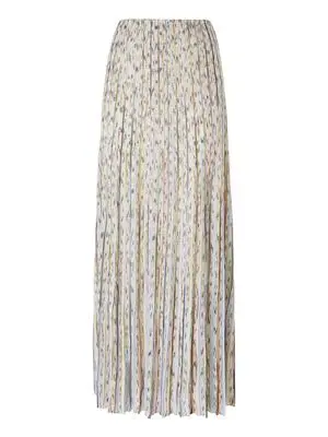 MISSONI Missoni Flame Ribbed Viscose Maxi Skirt With Sequins