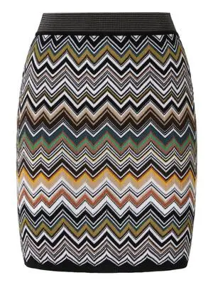 Missoni Chevron Pattern Mini Skirt - Multicoloured