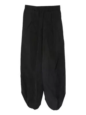 A.M.G. Drawstring-hem Track Pants - Black