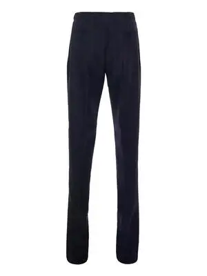 Givenchy Pinstripe Logo Buckle Trousers - Blue