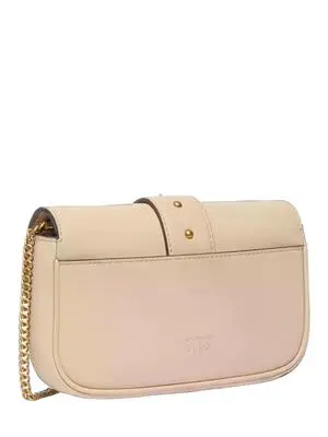 Pinko Love Birds Shoulder Bag - Neutrals
