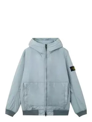 Stone Island Logo-patch Hooded Jacket - Grey