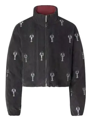 Thom Browne Thom Browne Lobster-Stitch Reversible Jacket Grey