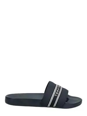 Tommy Hilfiger Logo-tape Webbing Slides - Blue