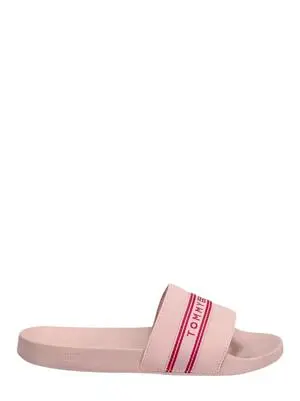 Tommy Hilfiger Logo-tape Sliders - Pink