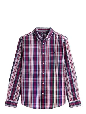 TOMMY HILFIGER Check-print Poplin Shirt
