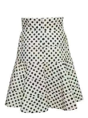 DOLCE & GABBANA Dolce & Gabbana High-Waisted Flared Polka Dot Skirt