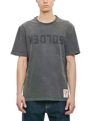 GOLDEN GOOSE Logo-print T-shirt - Grey