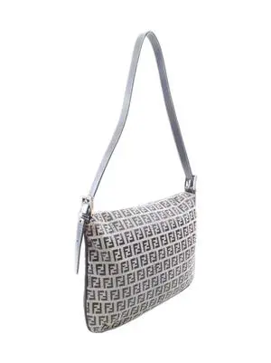 Fendi 2000s Zucchino Mamma Baguette Shoulder Bag - Neutrals