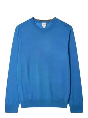 Paul Smith Paul Smith Merino Wool Crew Neck Sweater Blue