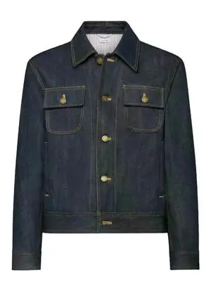 Thom Browne Selvedge Backstrap Denim Jacket - Blue